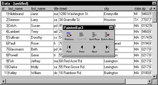 Storing Data In A Datawindow Object Using The Data View Pb Docs 80 Powerbuilder Library